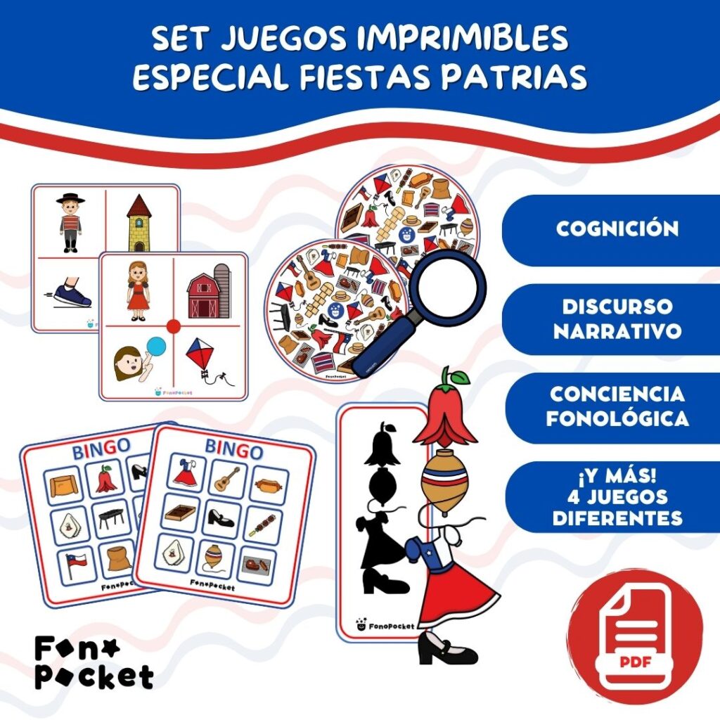 Set de juegos imprimibles Especial Fiestas Patrias - Fonopocket