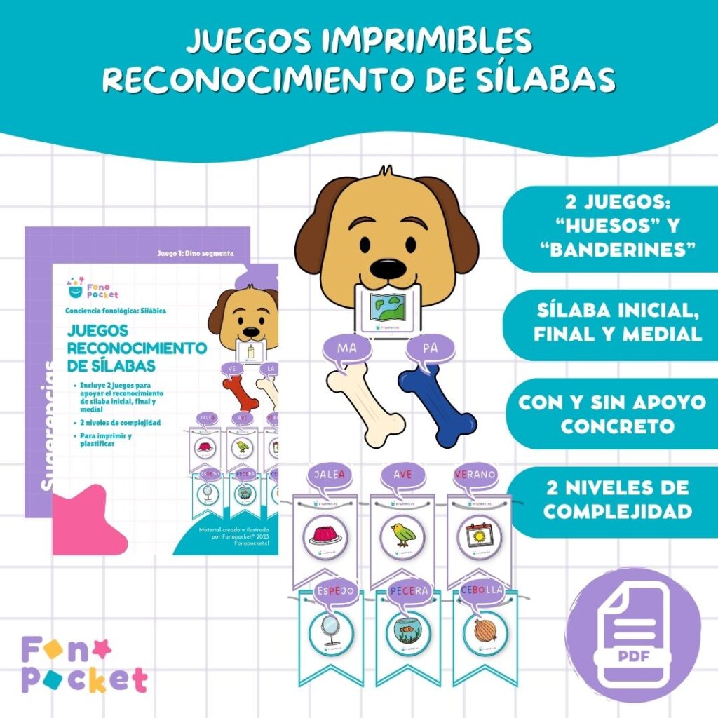 Juegos reconocimiento de sílabas - Fonopocket