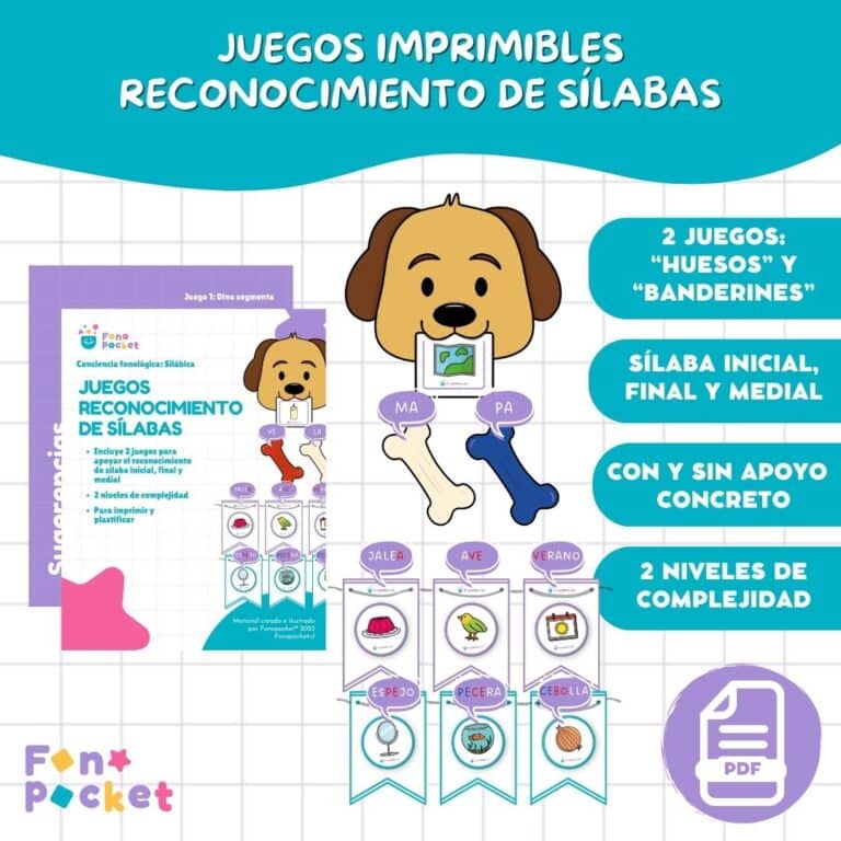 Juegos reconocimiento de sílabas - Fonopocket