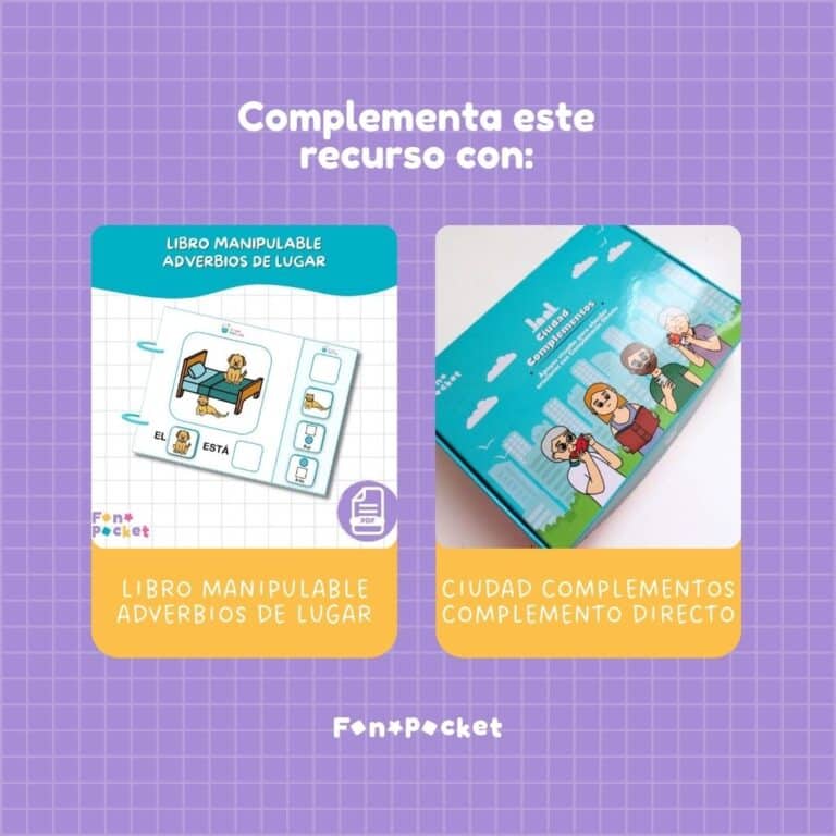 Libro manipulable Adjetivos calificativos - Fonopocket