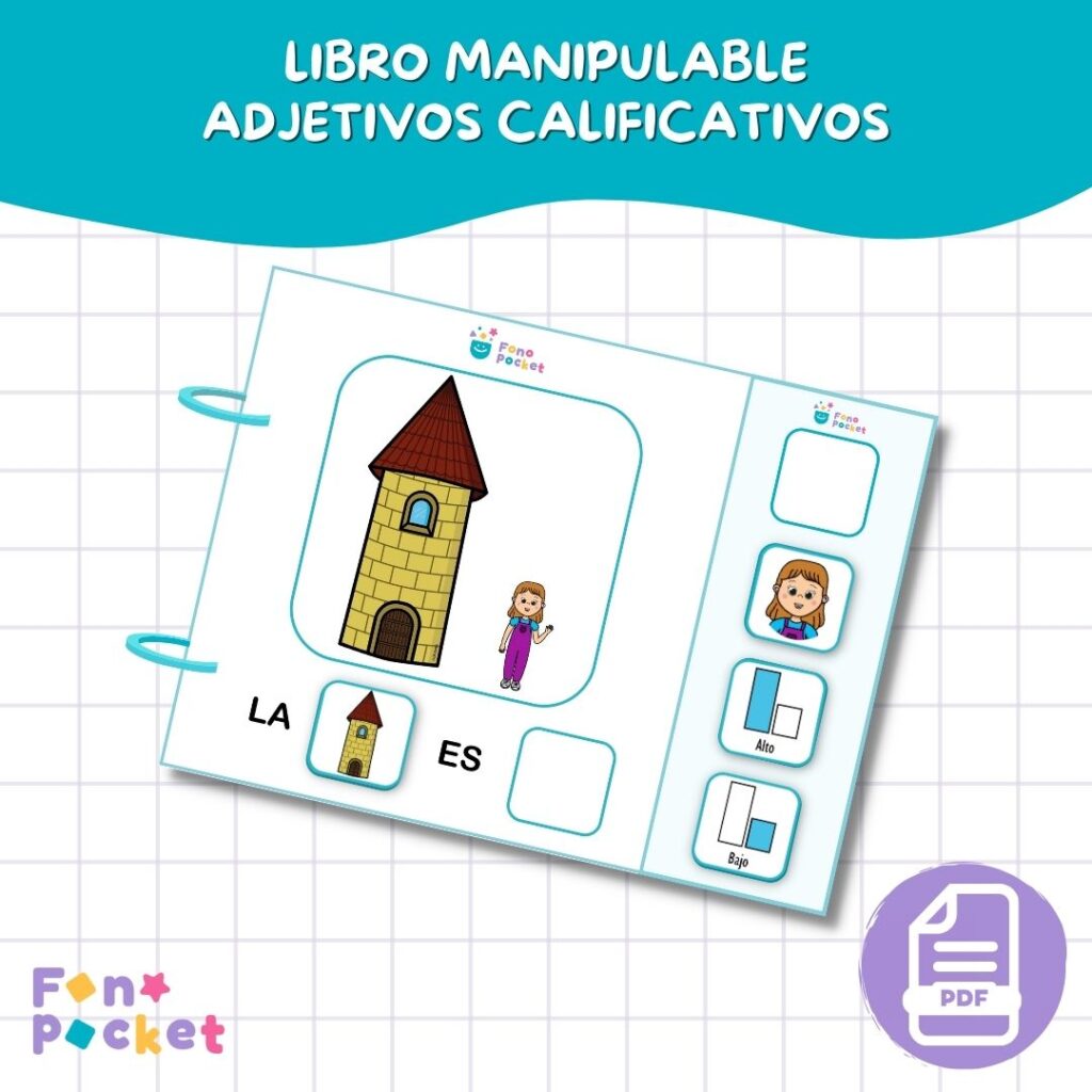 Libro manipulable Adjetivos calificativos - Fonopocket