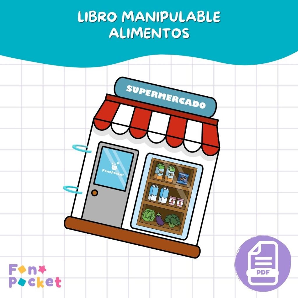 Libro manipulable Alimentos - Fonopocket