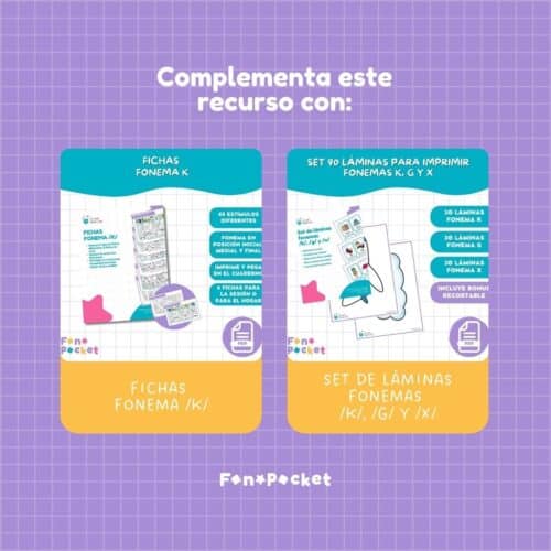 Juego tablero fonema /k/ - Fonopocket