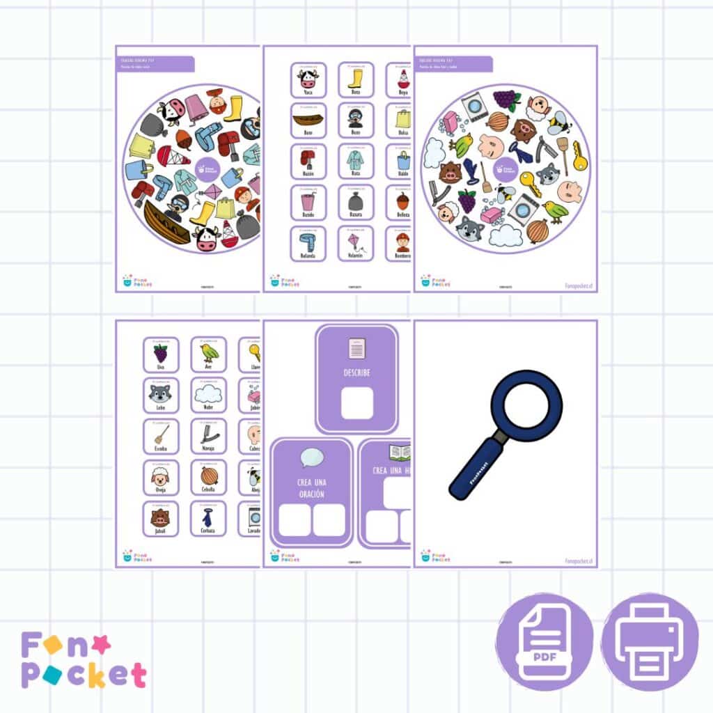 Juego tablero fonema /b/ - Fonopocket