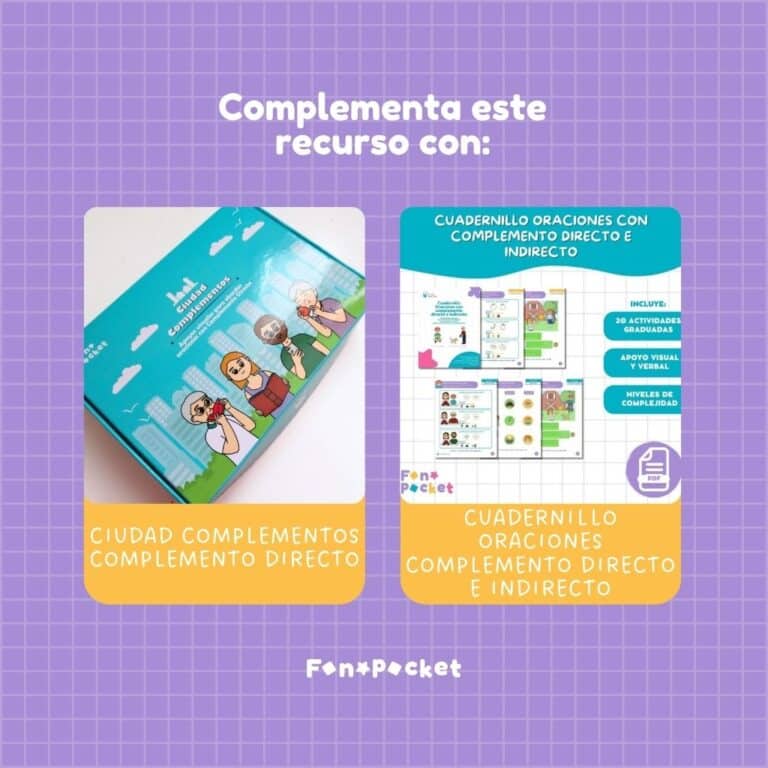 Cuadernillo oraciones con complemento circunstancial de instrumento y de lugar - Fonopocket