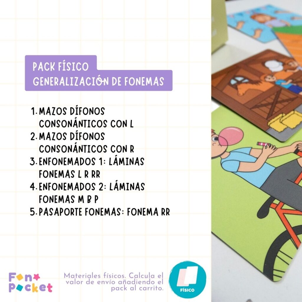 Pack Generalización de fonemas y dífonos - Fonopocket