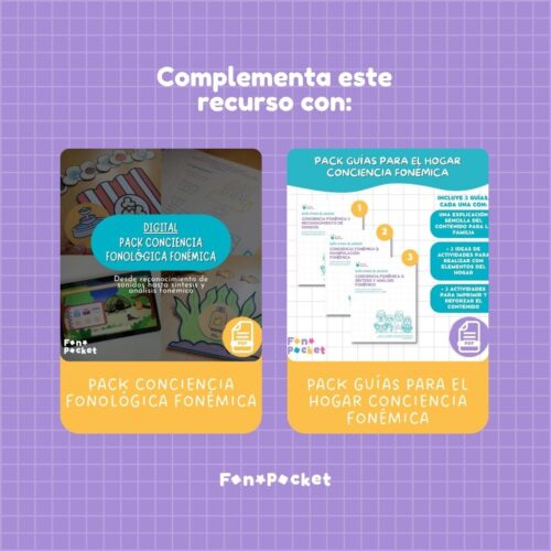 Pack Conciencia fonológica silábica - Fonopocket