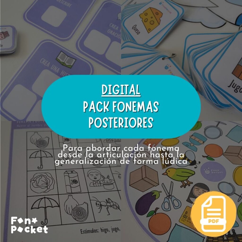 Pack Fonemas posteriores - Fonopocket